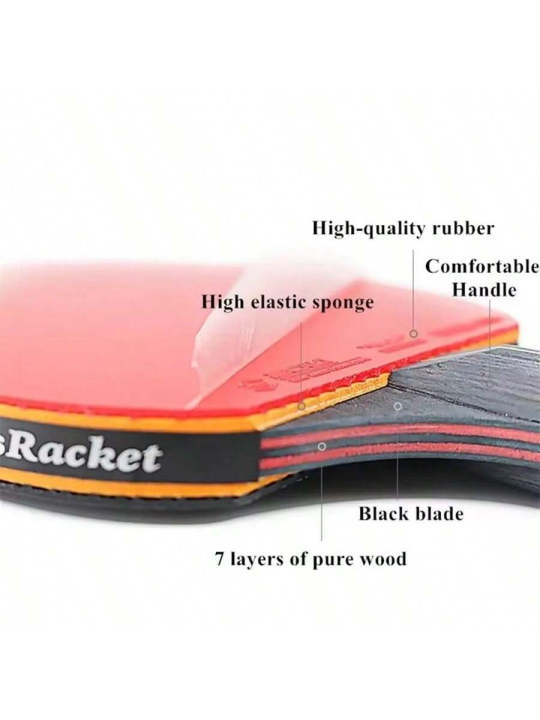 With bag racket blade high quality pimple set table tennis racket star ...