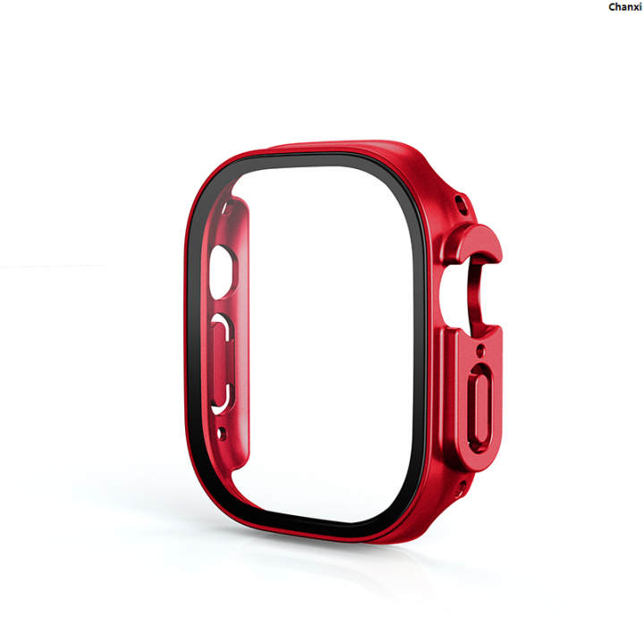 ChanxiSpecial Glass+Cover for Apple Watch Case Ultra 49mm PC Screen ...