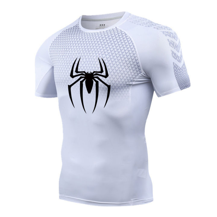 Super Spider Compression Shirts Men Fitness Summer Quick Dry Gym TShirt ...