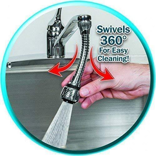 Stainless Steel Flexible Faucet Sprayer Jet Water Saver Tap Filter ...