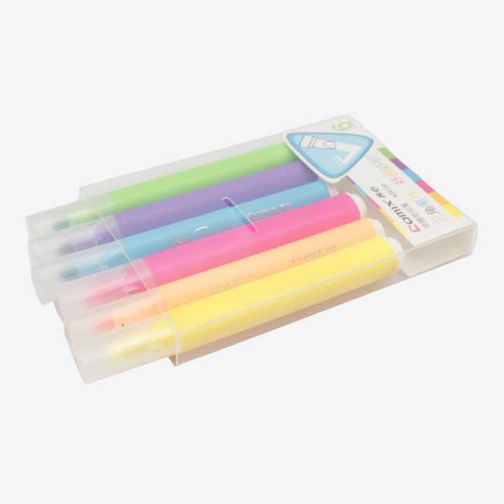 Multicolor Color Comix Colorful Highlighters Pack Of 6 | Daraz.com.np
