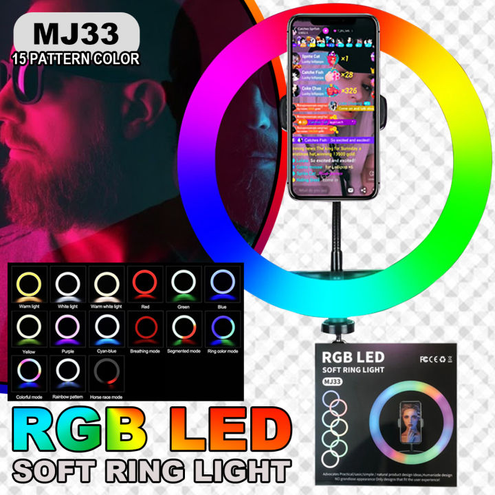 32CM Rgb Ring Light With Tripod | Daraz.com.np