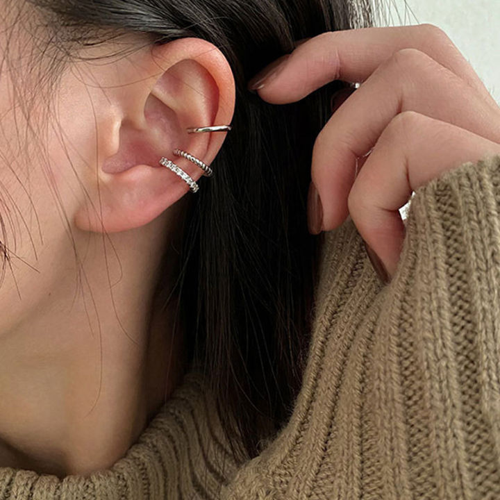 Vylon Fashion Ear Cuffs Without Piercing Ear Clip Earrings Non-Piercing ...