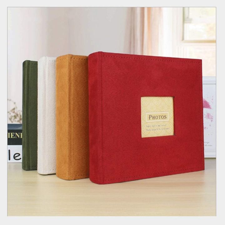 Fabric Cover Book Bound Style Photo Album 4R 4x6 200 Photos Paper Slip ...
