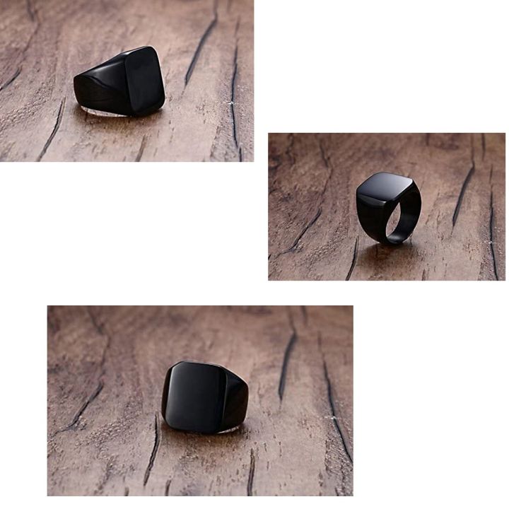 BLACK SQUARE TOPED ELEGANT RING | Daraz.com.np