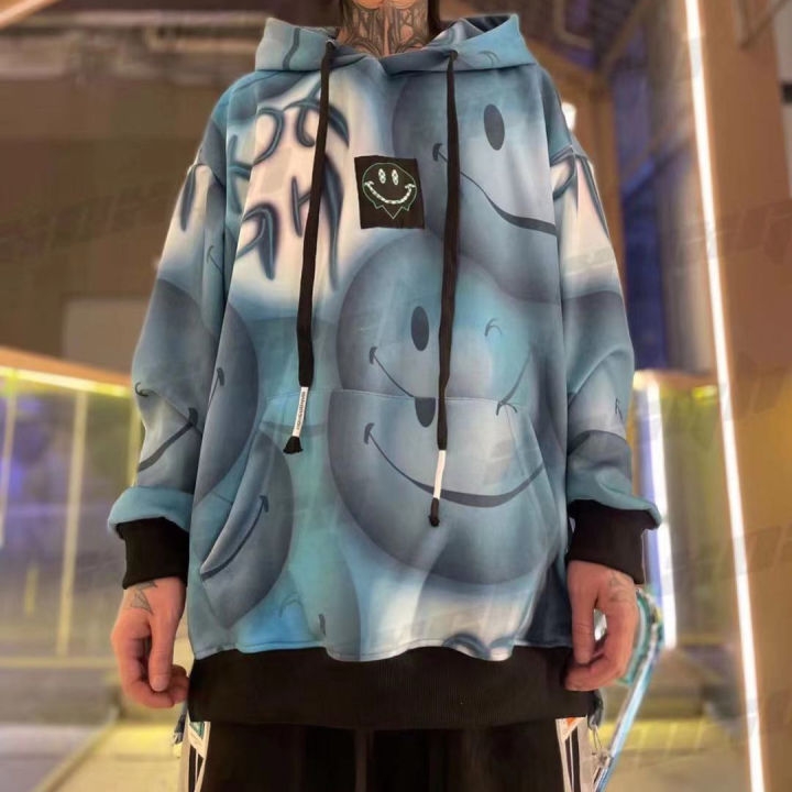 | Instyle Nepal | 5027 Smile Graffiti Over Size Hoodie For Men | Daraz ...