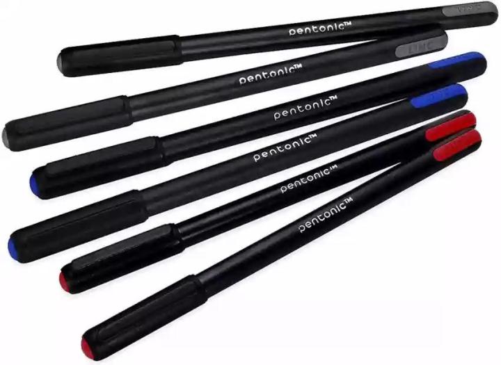 Pentonic Ball Pen 0.7 mm, Blue, Black or Red (12 Pcs Pack) | Smooth ...