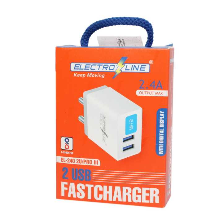 Electro Line Fast Charger 2.4A | Daraz.com.np