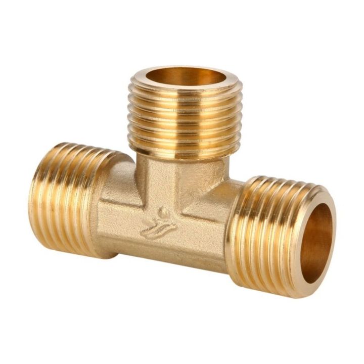 New 1/2 BSP Pneumatic Plumbing Connector Tee Type Male/Female Thread ...