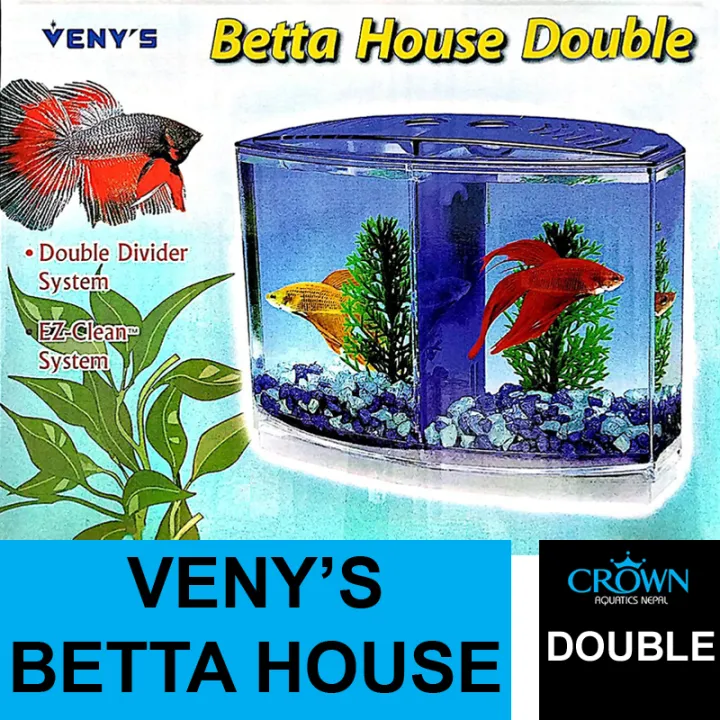 VENY'S Betta House Box Double Aquarium With Plant | Daraz.com.np
