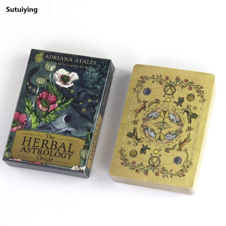 Sutuiying The Herbal Astrology Oracle Cards Deck Tarot Deck Games ...
