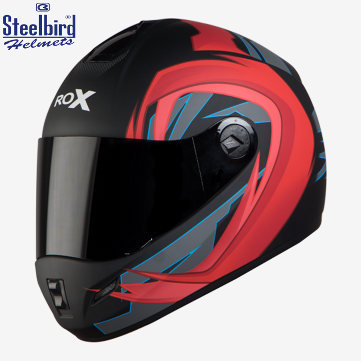 Steelbird SB-39 Rox Flash Mat Black With Red Helmet | Daraz.com.np