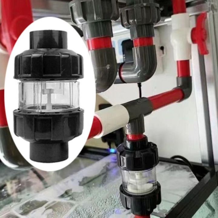 Economical UPVC Aquarium Check Valves Non Return Anti-siphon Fish ...
