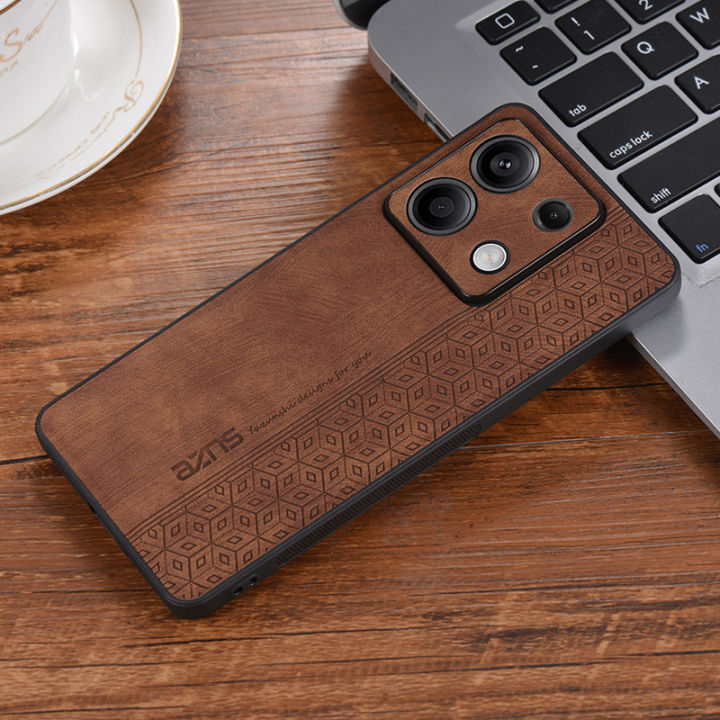 Vantime for Xiaomi Redmi Note 13 5G Case Vintage PU Leather Hard Slim ...