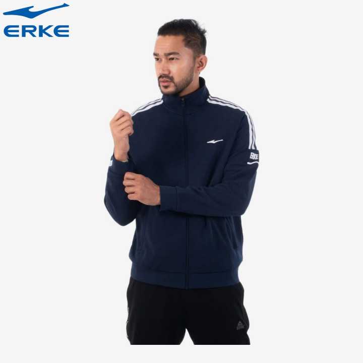 Erke Zip Sweatshirt D.Blue For Men 11222187320-604 | Daraz.com.np