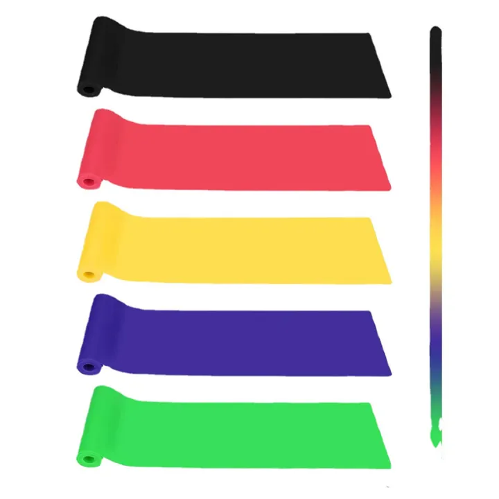 5 Pc Different Strength Thera Band Set Five Pound to 25 Pound For ...