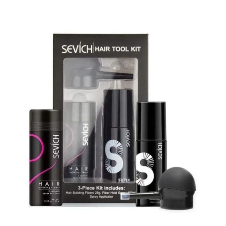 Hair Fibers 3-in-1 Kit Set, with 25g Hair Rebuilding Fibers, Perfect ...