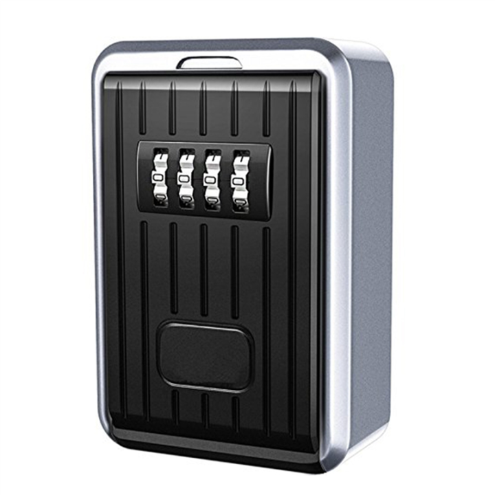 4X Lock Box 4 Digit Combination Waterproof Box Aluminum Alloy Weather ...