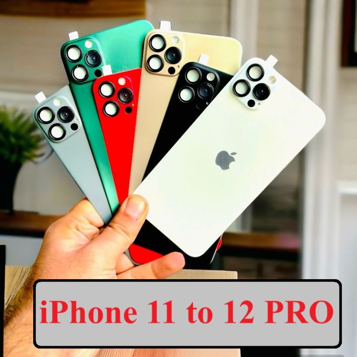 Linman iPhone 11 to 12 Pro Camera Converter Back Sheet Case - Full Back ...