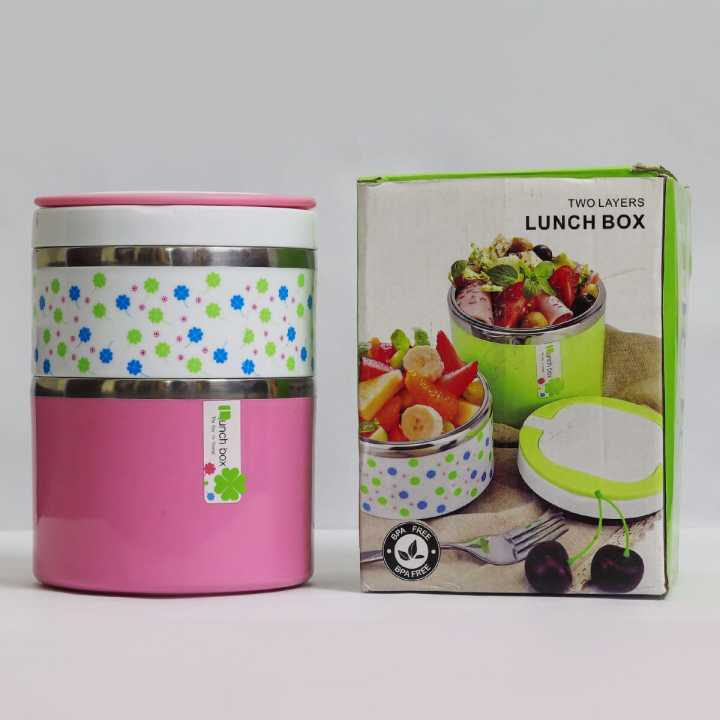 Two Layers Lunch Box | Daraz.com.np