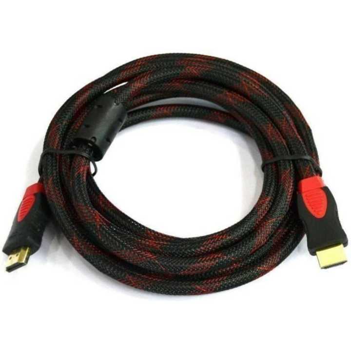 5 Mtr Hdmi Cable (Red) Connect your laptop or game console to a TV or ...