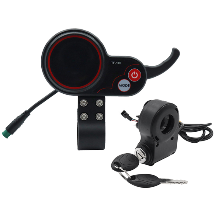 5PIN TF-100 Display Dashboard 5Pin+Ignition Lock Key Scooter ...