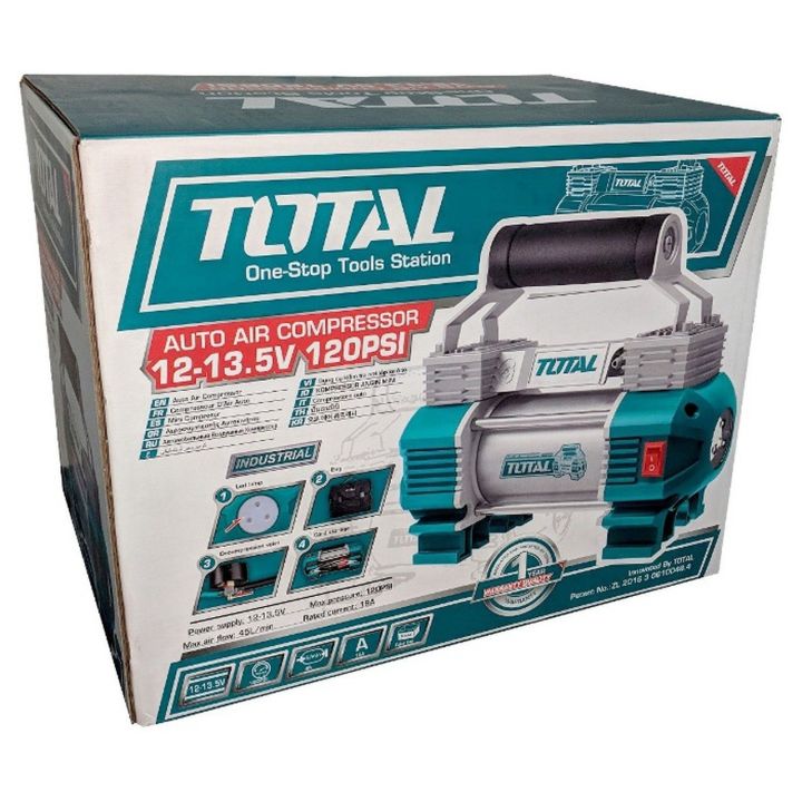 TOTAL 18A Auto Air Compressor Double Cylinder For SUV Car | Daraz.com.np
