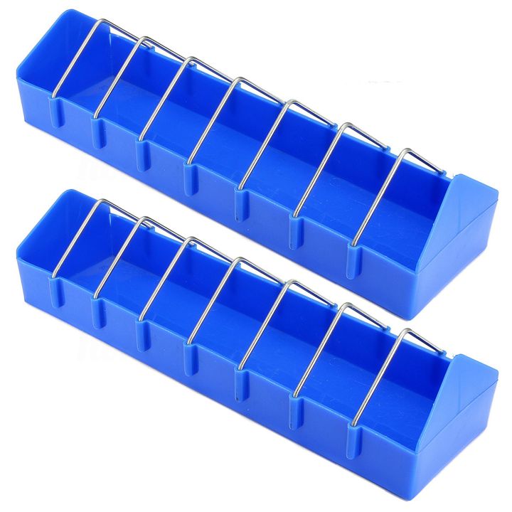 2X 16 Inch Bird Cage Feeder Cup for Pet Food Poultry Supplies Storage ...