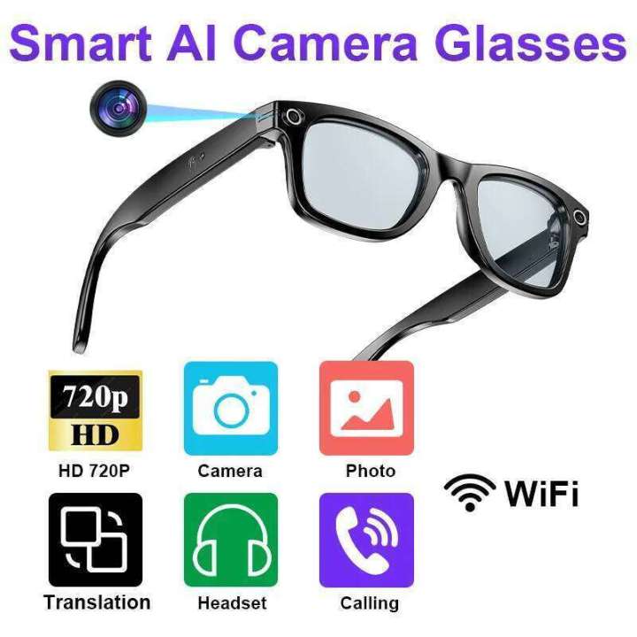 LIGE AI Smart with Polarized Sunglasses Mini Camera Video Recorder ...