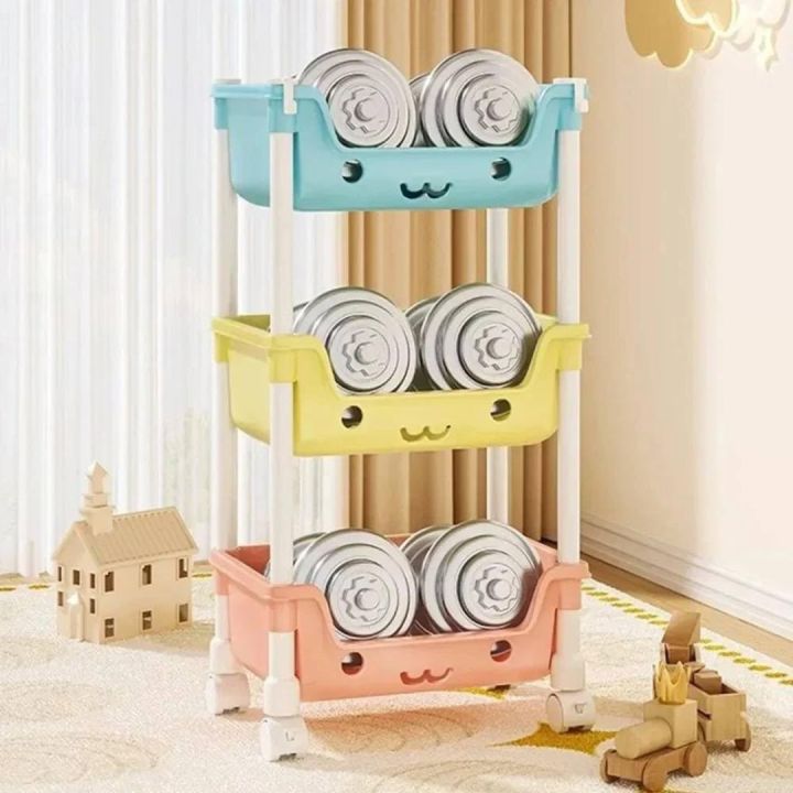 Roll, Store, Repeat – 4-Layer Kids Toy Rack with Wheels | Daraz.com.np