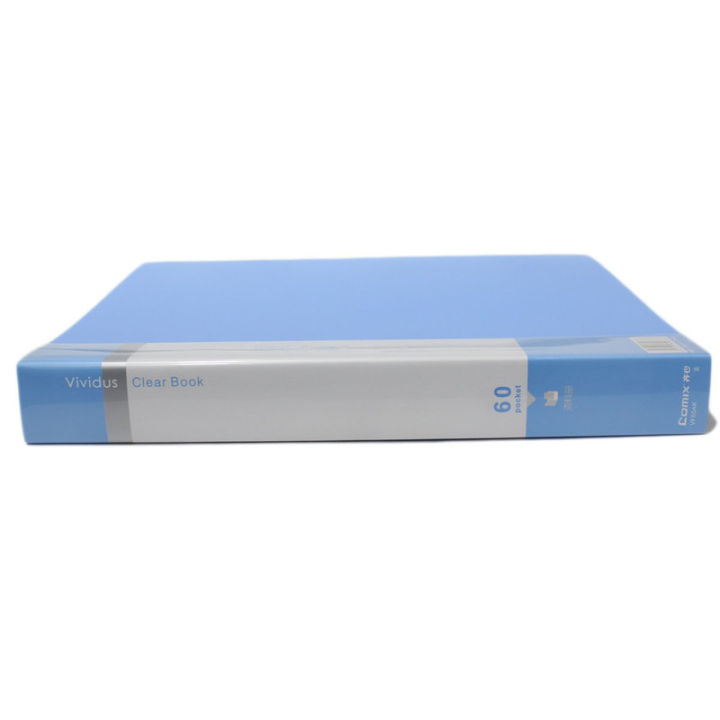 Blue 60 Pockets A4 Size Clear Book File | Daraz.com.np