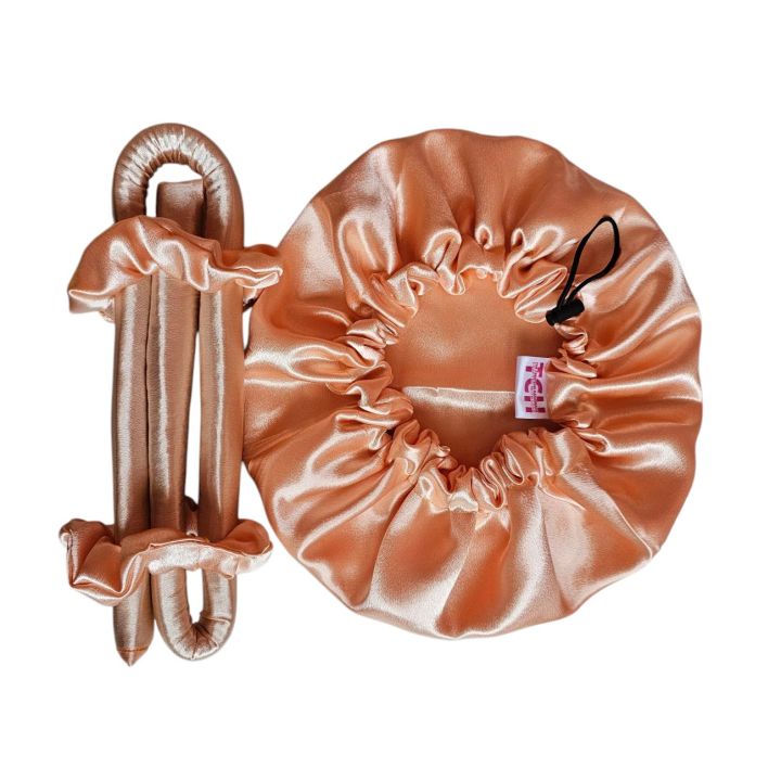 Double Layer Silk Reversible Bonnet With Adjustable And Silk Heatless ...