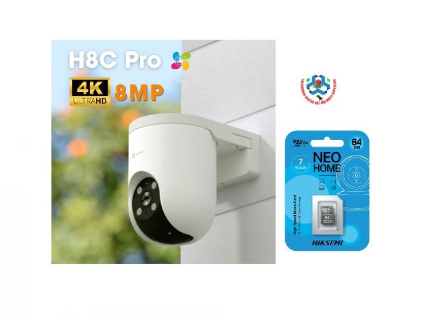 Ezviz H8c Pro 8MP 4K Outdoor Pan & Tilt Wired/Wireless CCTV Camera With ...