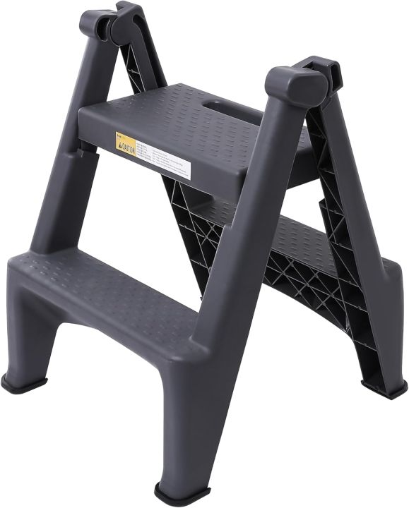 Ladder PVC, Small Thick Plastic 2-Step Folding Stepladder with Non-Slip ...