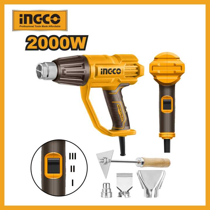 INGCO 2000W Hot Air Heat Gun With Nozzle Included | Daraz.com.np