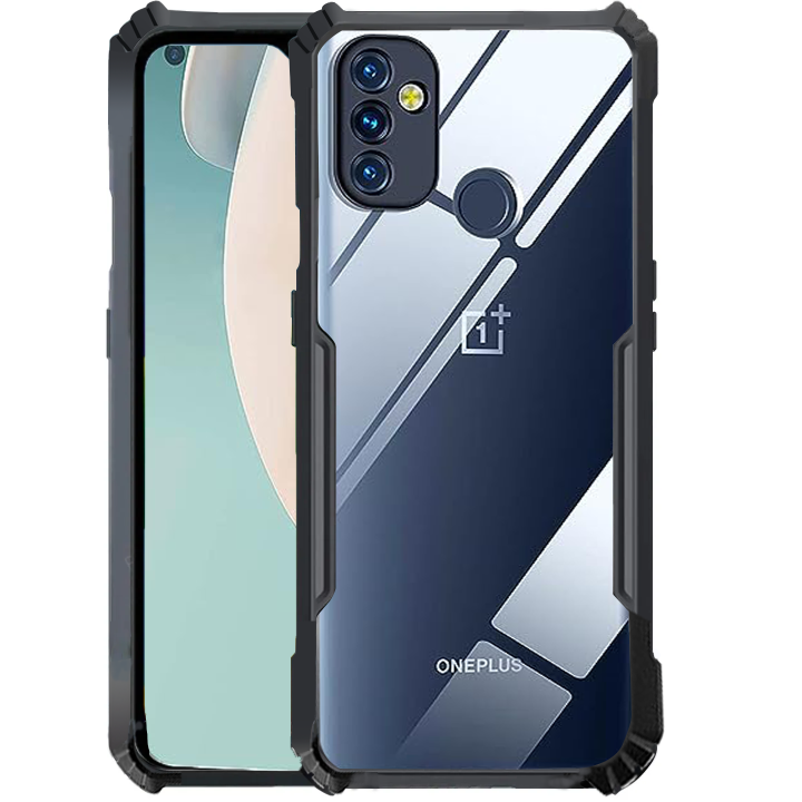 OnePlus Nord N100 Clear Transparent Soft Rubber Bumper Cover Case -Non ...