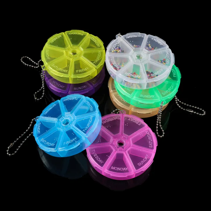 St.kunkka 1pcs PP Colorful Round Storage Box Plastic Detachable Storage ...