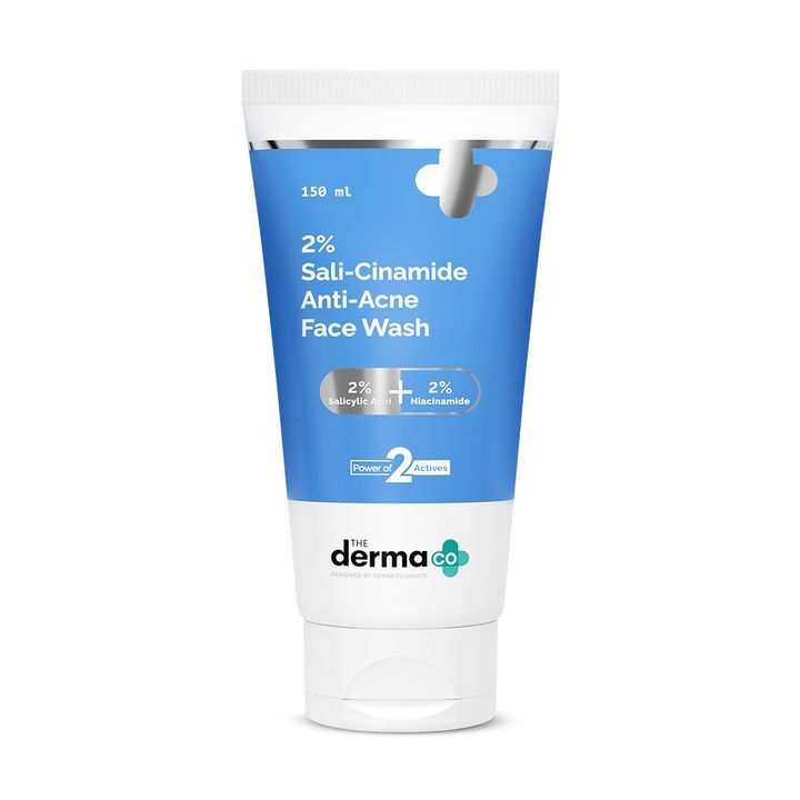 The Derma Co 2% Sali-Cinamide Anti-Acne Face Wash with 2% Salicylic ...
