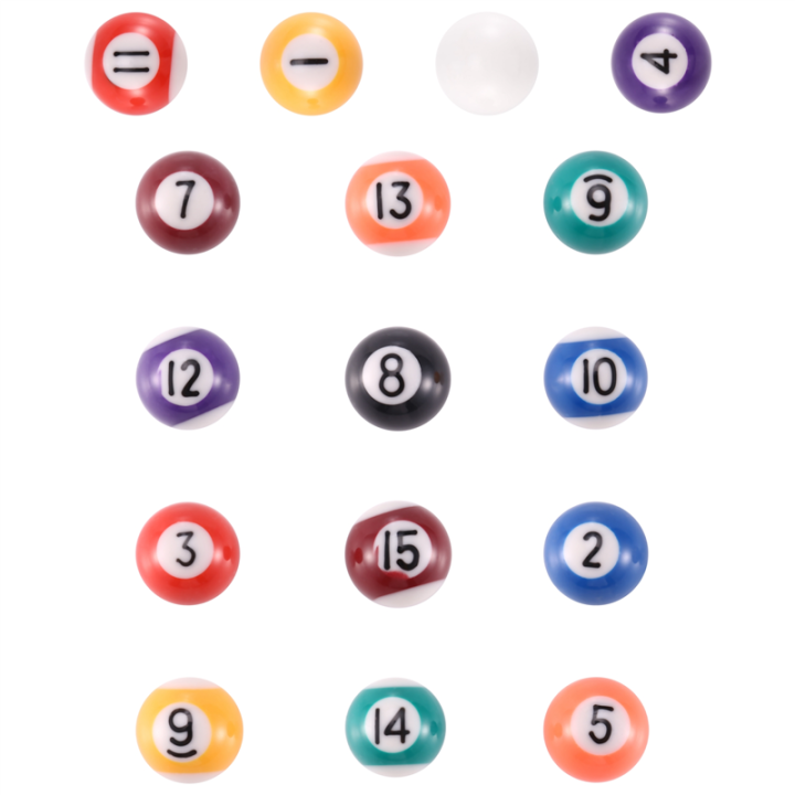 Professional 25mm Children Billiards Table Balls Set Resin Small Pool ...