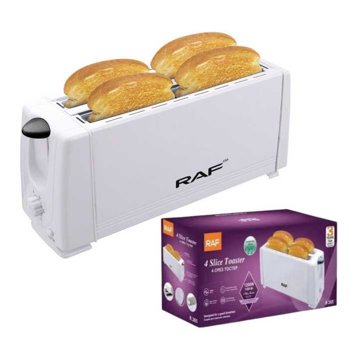 RAF R265 Household 4 Slice Stainless Steel Removable Electric Breakfast ...