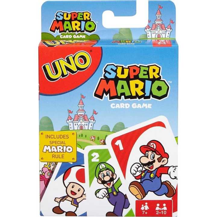 Mattel Games UNO Super Mario Card Game Animated Character Themed ...