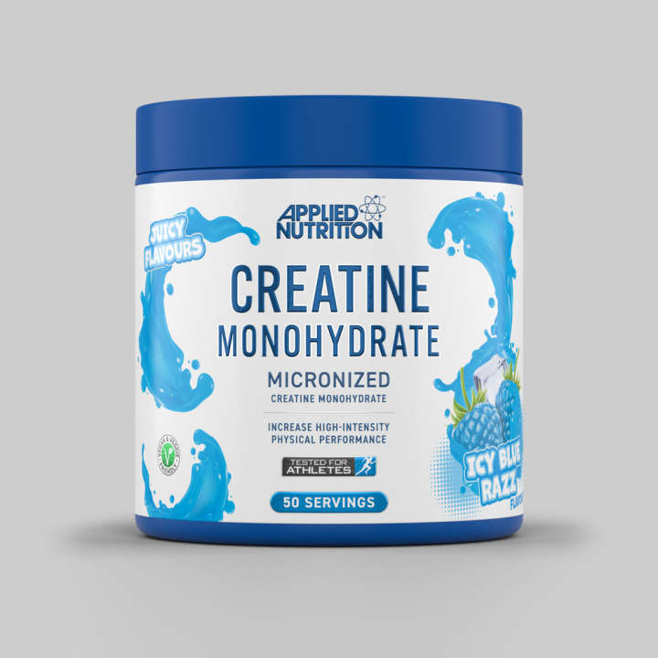 Applied Nutrition Flavoured Creatine Monohydrate 250g Blue Raspberry ...