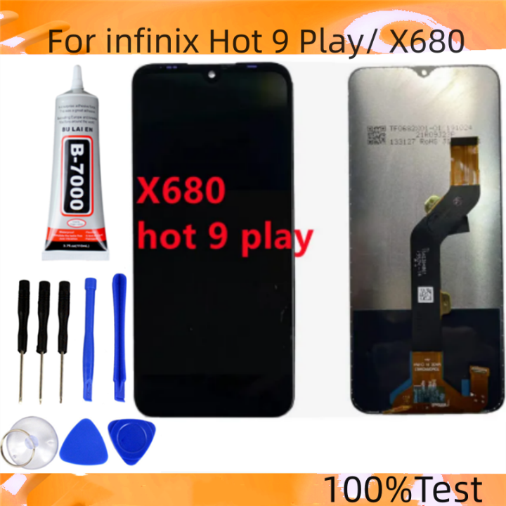 100% Tested LCD For infinix Hot 9 Play X680 X680B LCD Display Screen ...