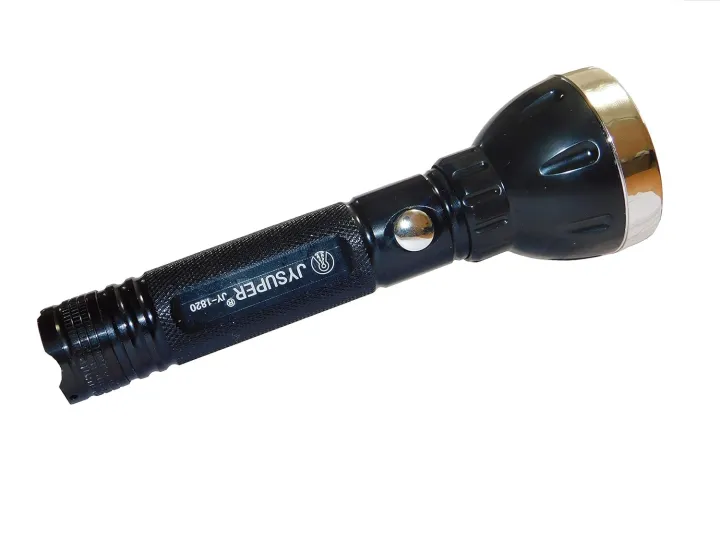 JY Super High Power Rechargable Flashlight JY-1820 Metal Body Police ...