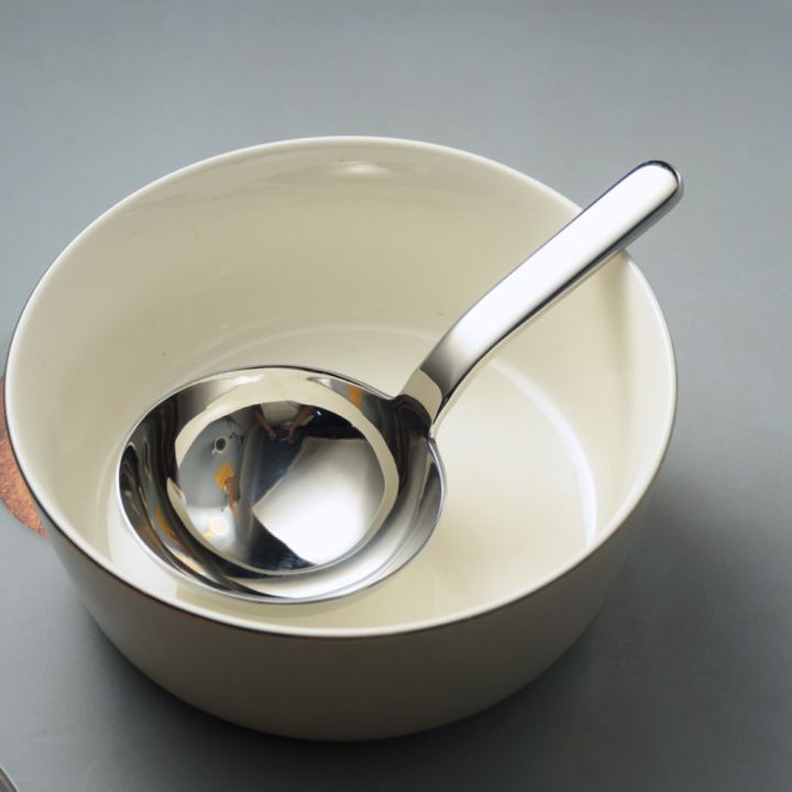 Scoop Short Handle Round Soup Spoon Large Size 304 Stainless Steel ...
