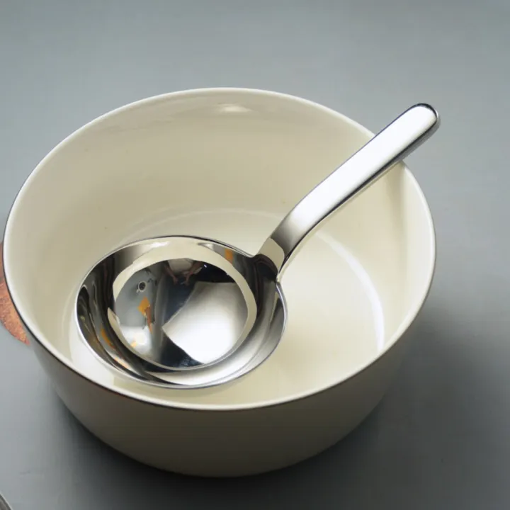 Scoop Short Handle Round Soup Spoon Large Size 304 Stainless Steel ...