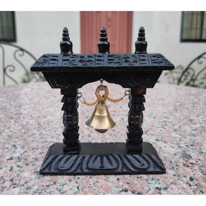 Black Wooden Bell Designed Home Decor/Office Decor/ Table Decor/ Bell ...