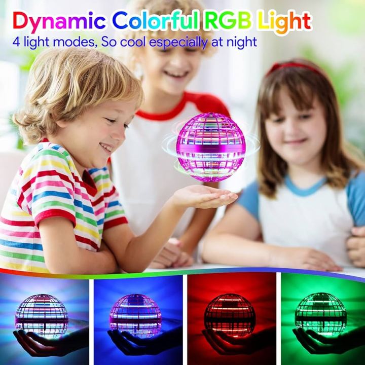 Flying Ball Toys, Hover Orb, 2022 Magic Controller Mini Drone, Boomerang Spinner 360 Rotating ...