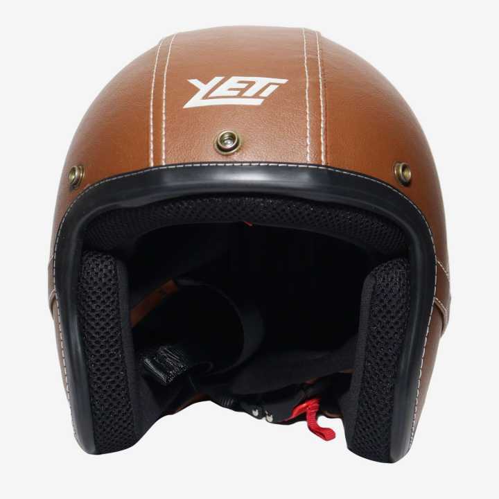 Yeti Robbin Bulet Leather Half Helmet | Daraz.com.np