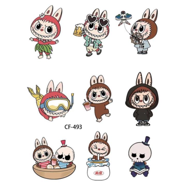 3D Labubu Design Transfers Stickers Cup Wraps Coffee Printed For DIY ...